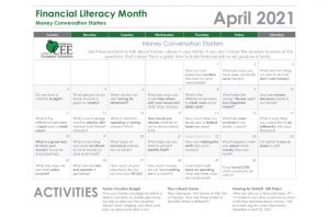 Financial Literacy Month Calendars – OCEE